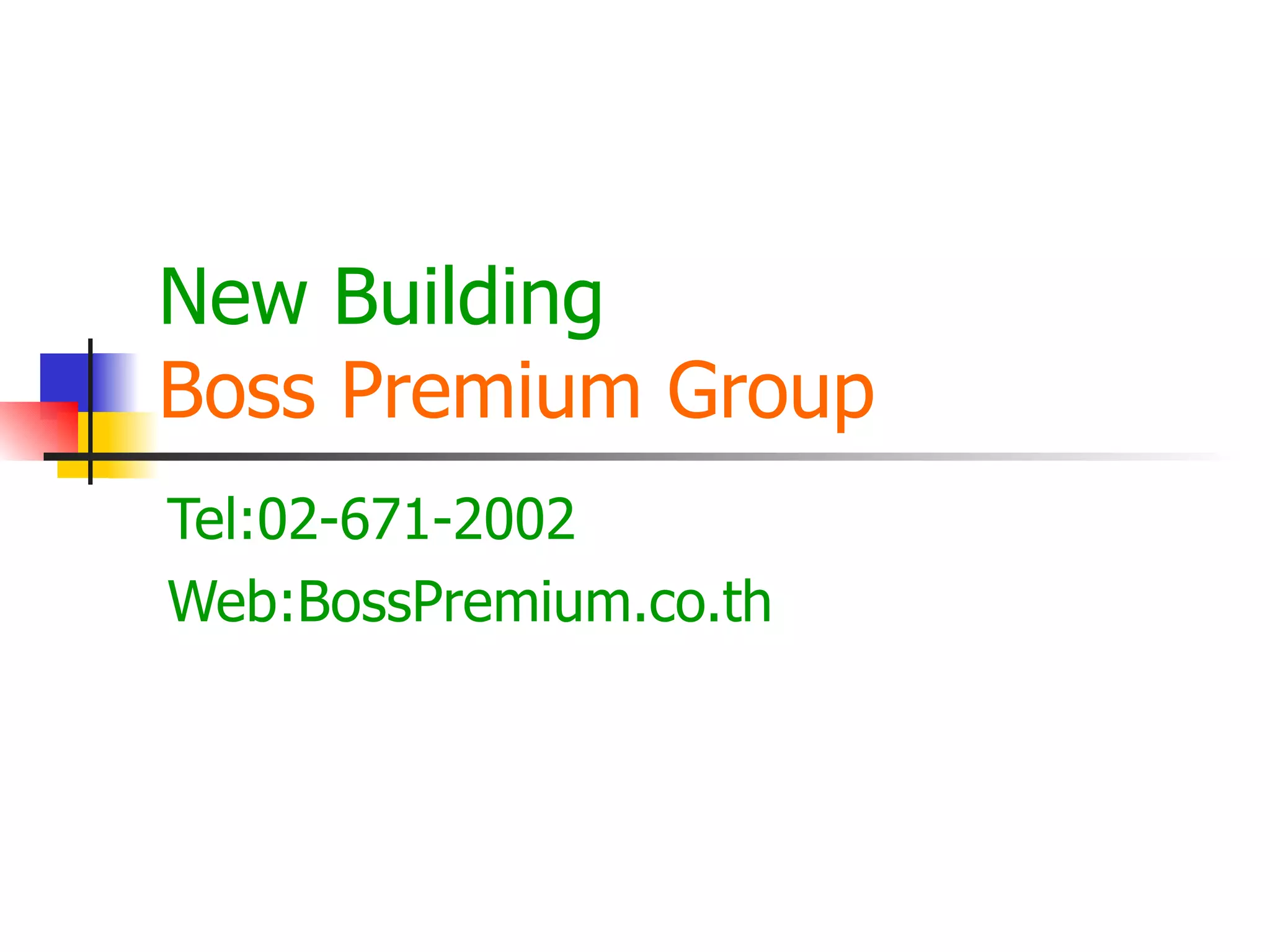 New Office of Boss Premium Group | PPT