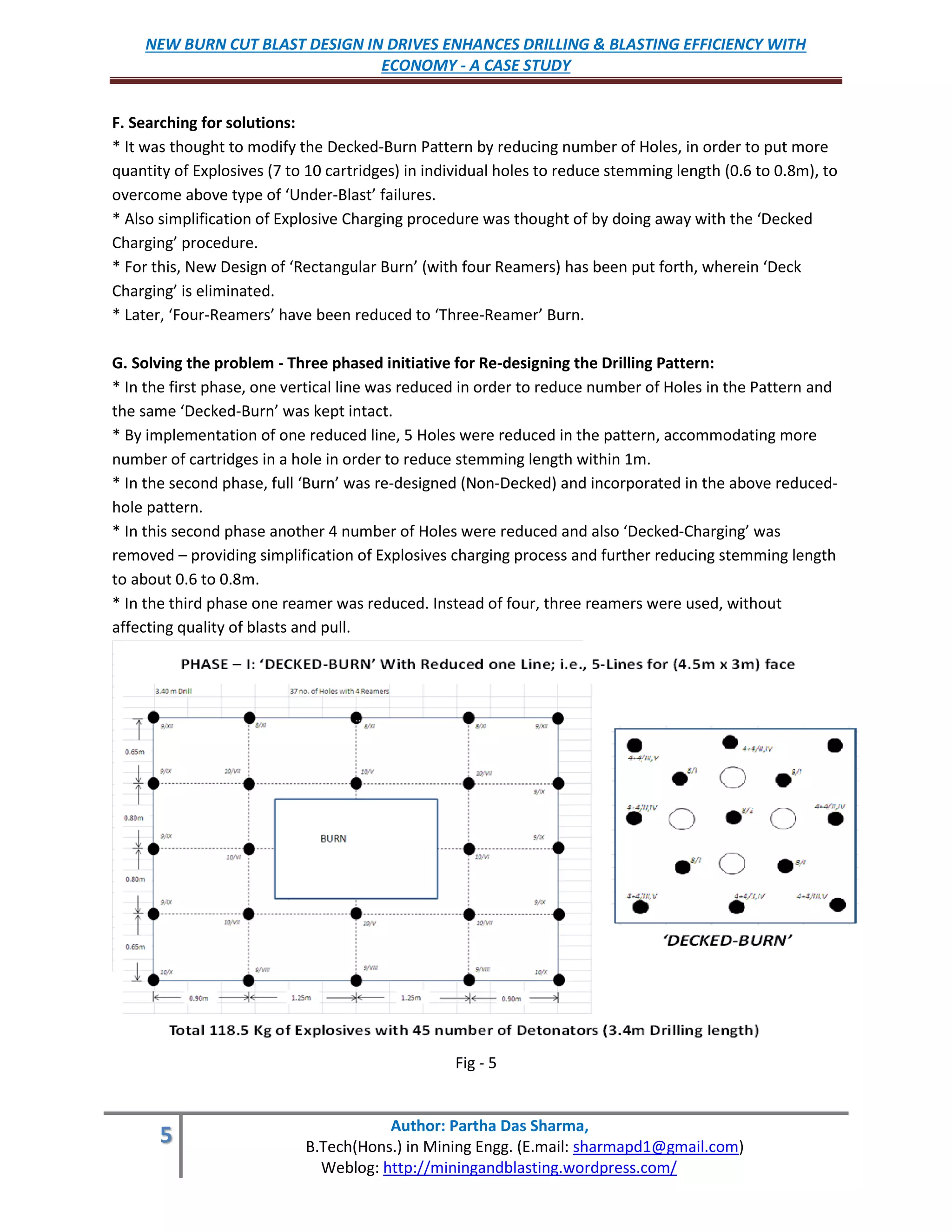 New burn cut blast design in drives enhances drilling blasting ...