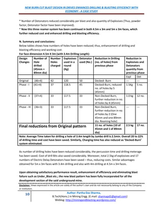 New burn cut blast design in drives enhances drilling blasting ...