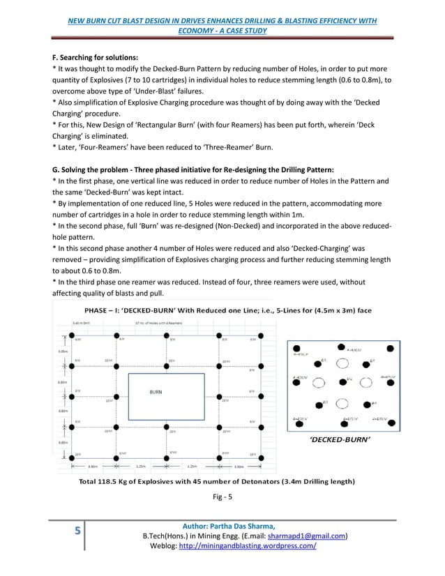New burn cut blast design in drives enhances drilling blasting ...