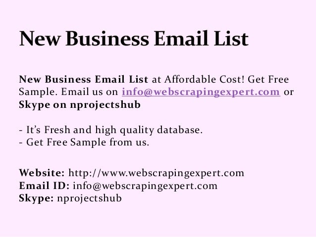 New Business Email List new-business-email-list