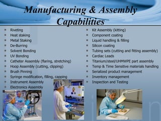 QTS-Medical Device Packaging and Assembly | PPT