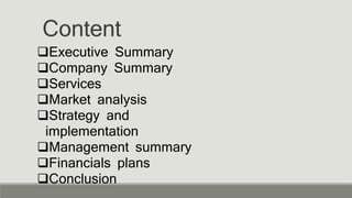 Introduction to Business Plan | PPTX