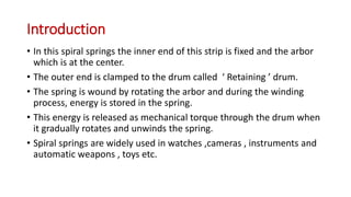 Flat Spiral Springs used in Toys | PPTX