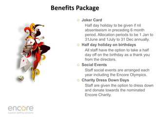 Working at Encore | PPTX