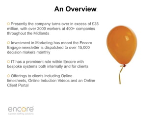 Working at Encore | PPTX