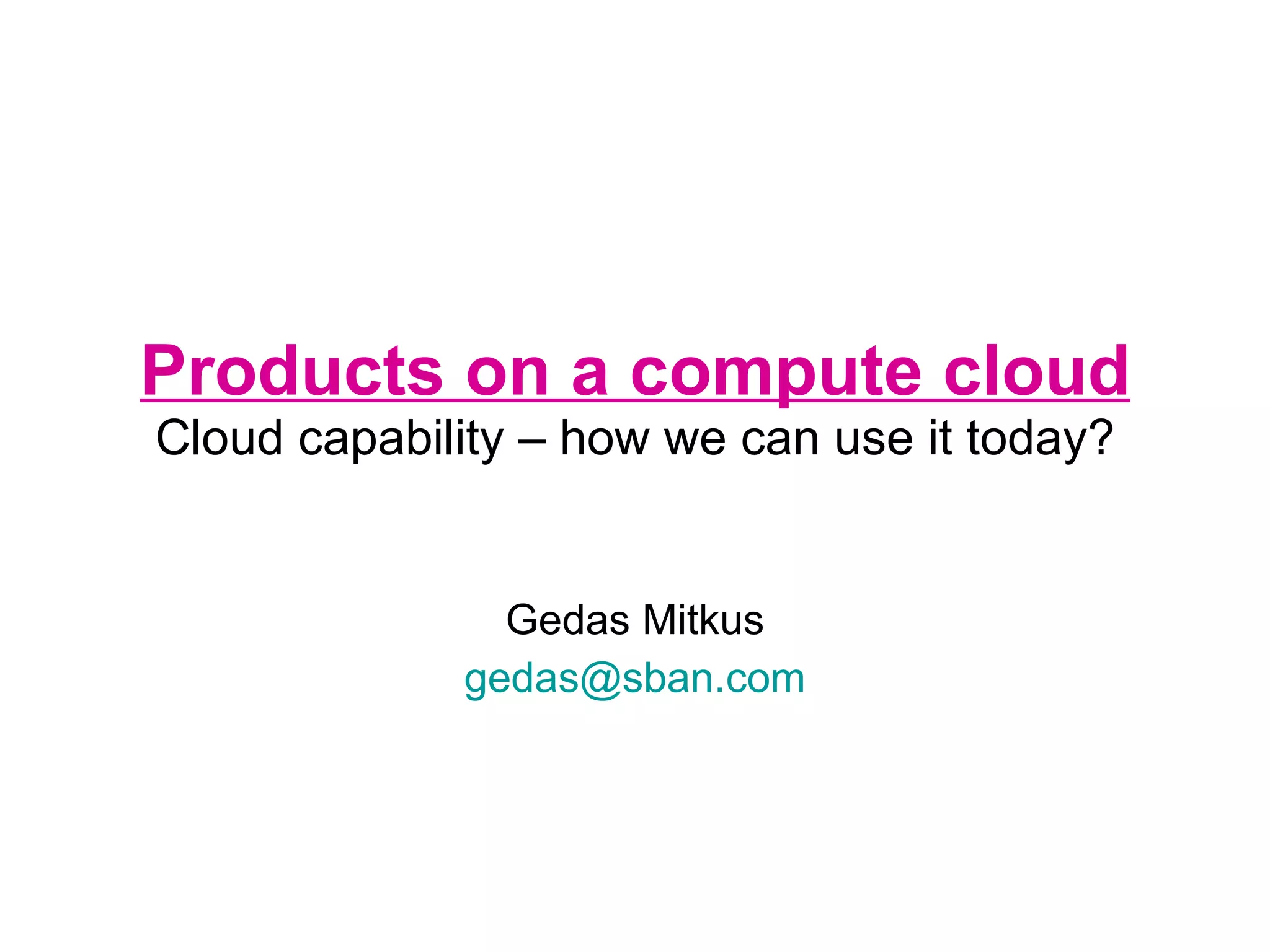 New Capabilities Cloud Computing | PPT | Cloud Computing | Internet