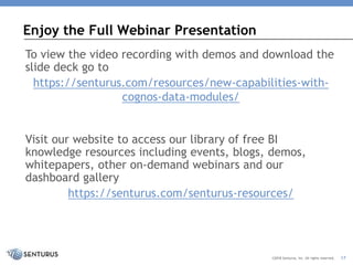 New Capabilities with Cognos Data Modules | PPT