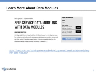 New Capabilities with Cognos Data Modules | PPT