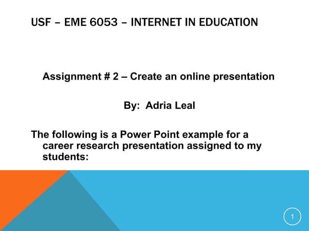 New career research power point sample for lis class | PPT