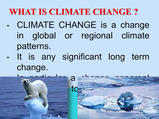 climate change ppt | PPTX