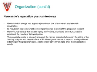 The Newcastle University Plagiarism Scandal | PPT