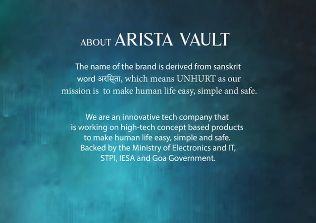 Arista Vault Smart Gadgets | PPT