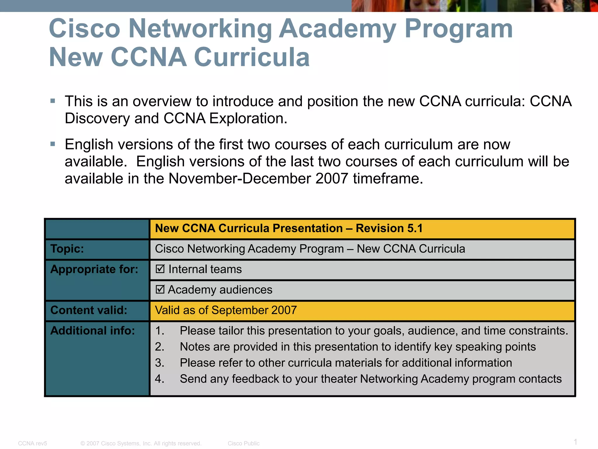 newCCNAoverview0907.ppt