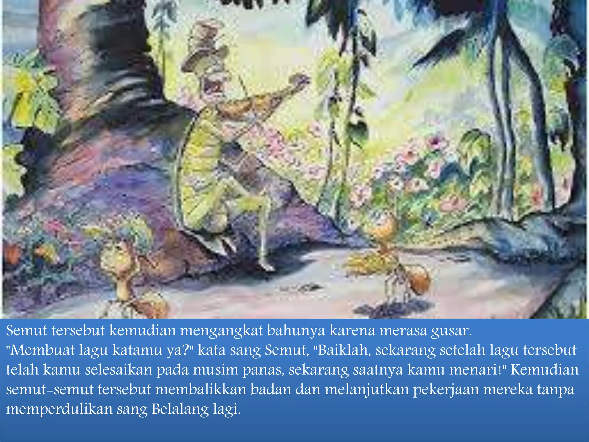 Cerita Anak "belalang dan semut" | PPTX