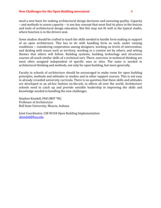 New challenges for the open building movement | DOCX