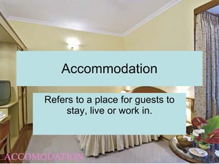 New chapter 3 the hospitality industry part1 types of hotels | PPT