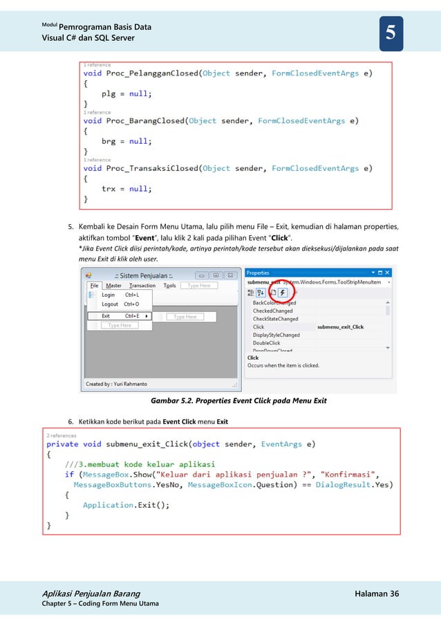 new Chapter 5 - Coding Form Menu Utama.pdf | Free Download