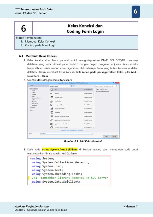 new Chapter 6 - Kelas Koneksi dan Form Login.pdf