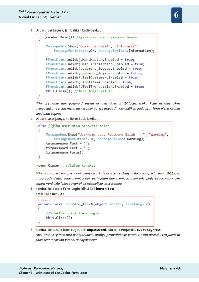 new Chapter 6 - Kelas Koneksi dan Form Login.pdf