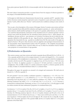 New Characterization TheoreNew characterization theorems of the mp-quantales | PDF