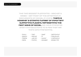 Chinese Social Media - Quick Guide to New Sites | PDF