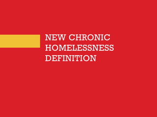 New Chronic Homelessness Definition | PDF