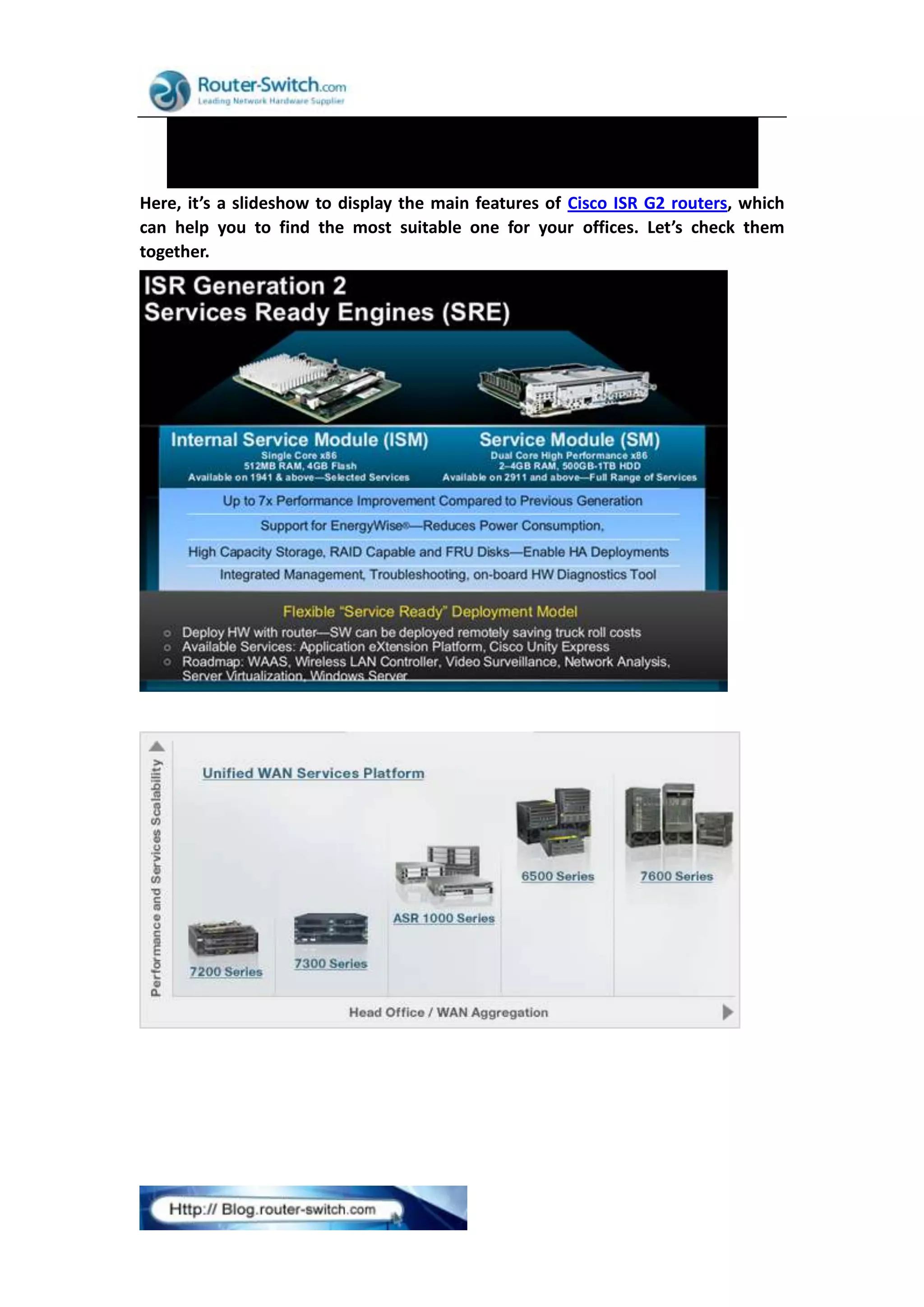 New cisco isr g2 routers | DOCX