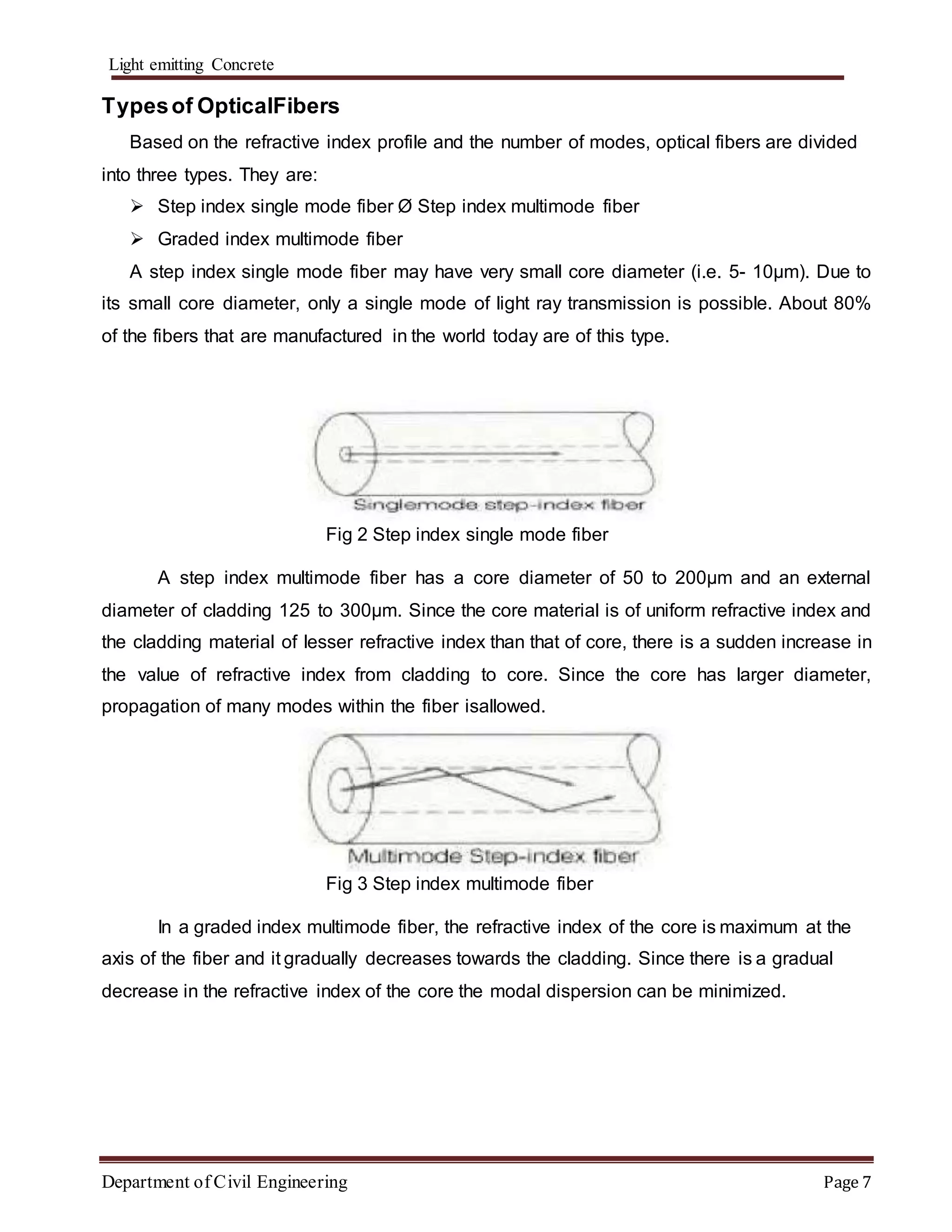 Light emitting concrete [OR] Translucent concrete | DOCX