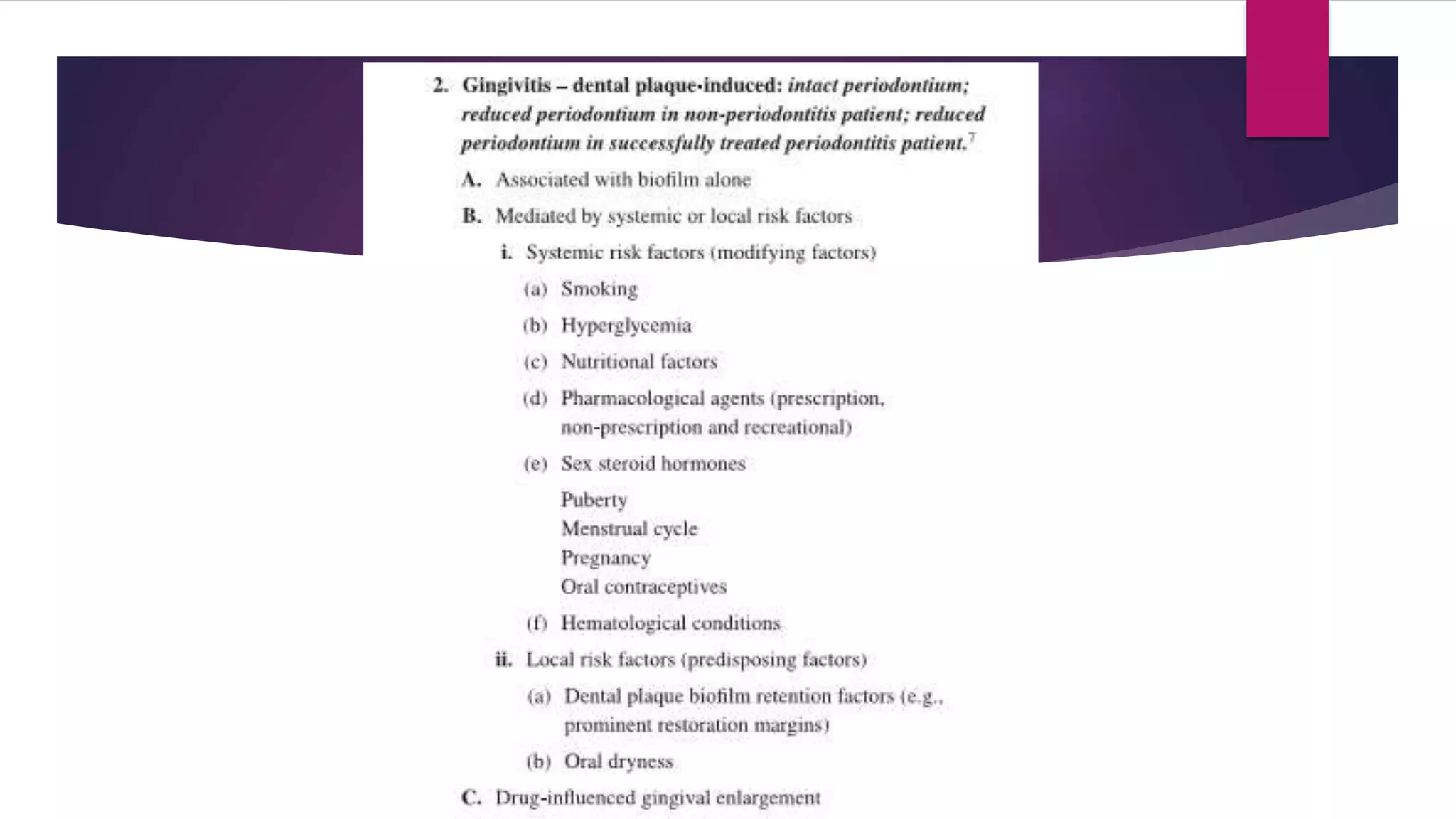 New classification of periodontal disease | PPTX