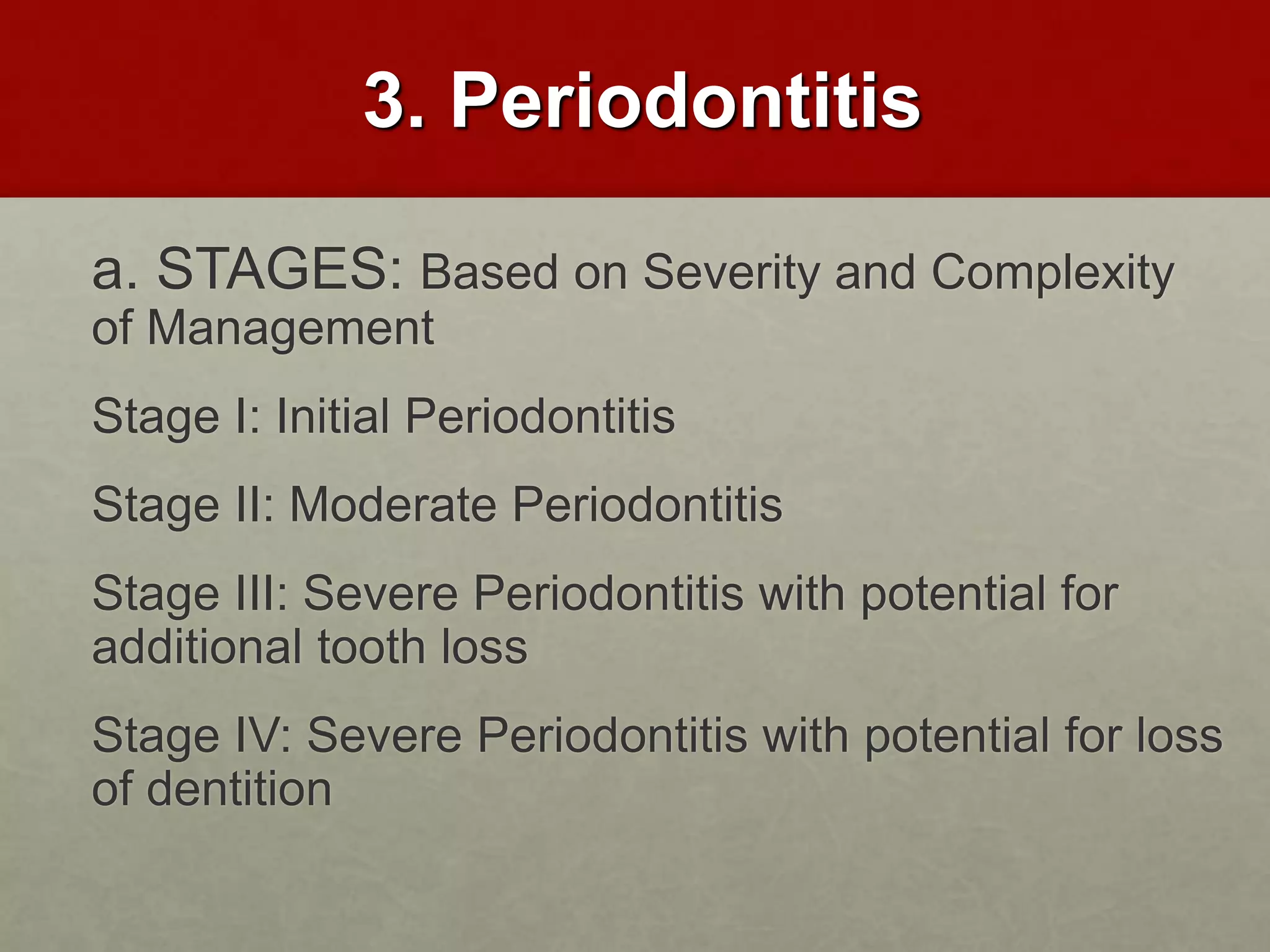 2017 classification of periodontal and periimpalnt diseases | PPT