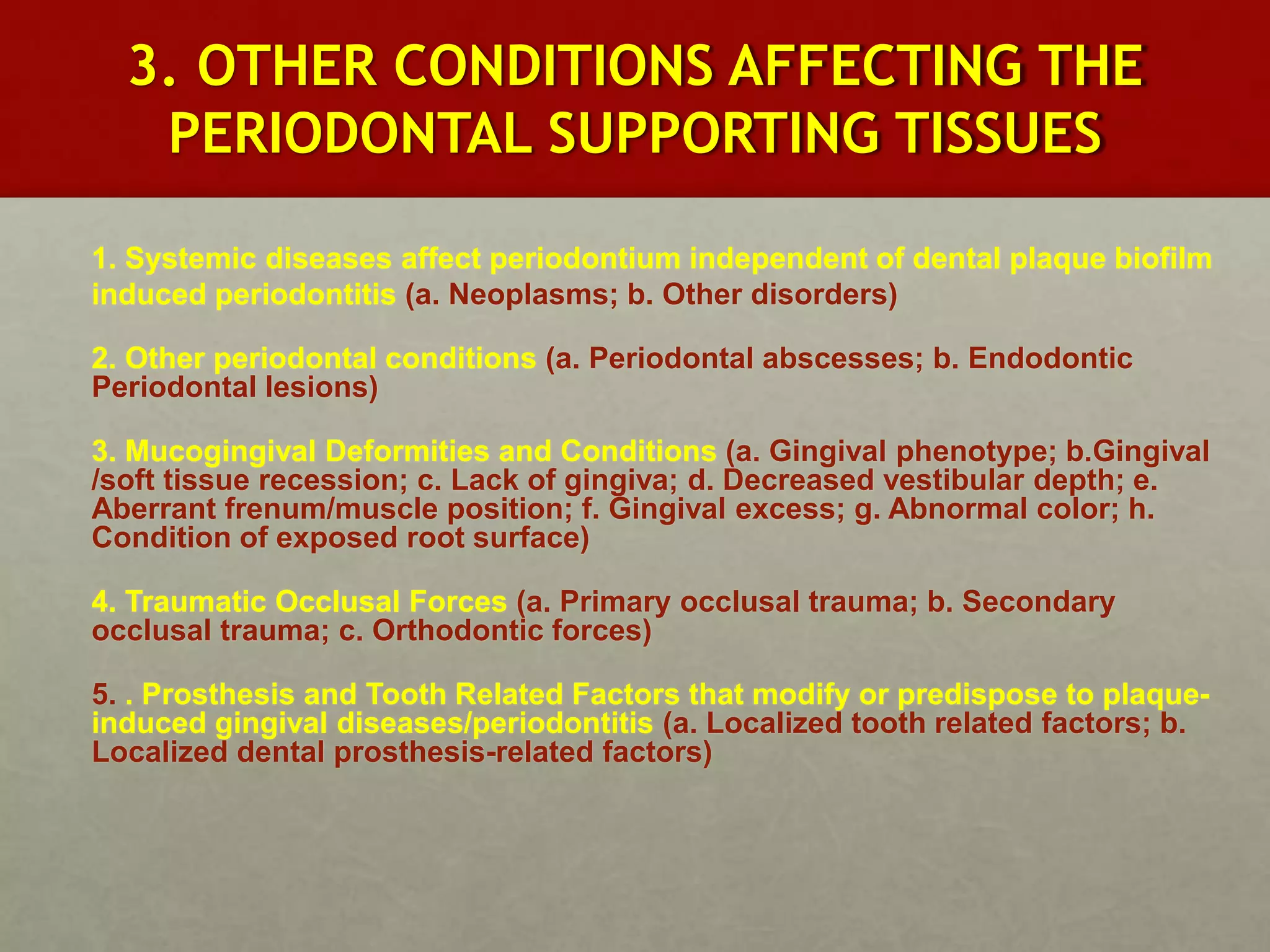 2017 classification of periodontal and periimpalnt diseases | PPT