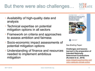 INDC preparation process and countries' progress | PPTX