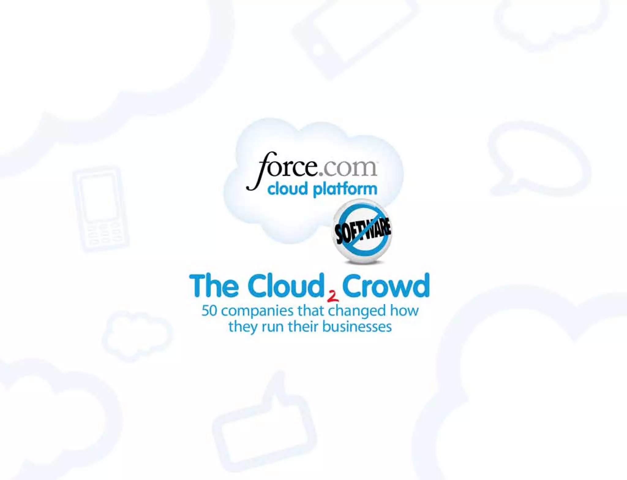 Salesforce Cloud Crowd (50 Platform Stories) | PDF