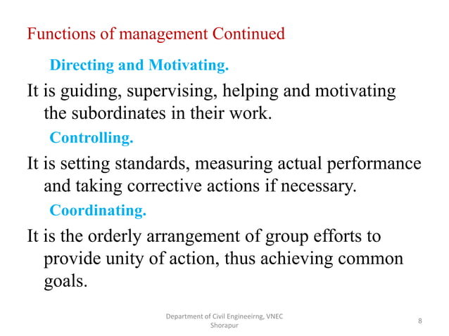 Management and Construction Project Formulation | PPTX | Civil ...