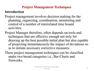 Project Management Techniques ( WBS & Critical Path Method ) | PPTX