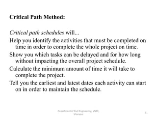 Project Management Techniques ( WBS & Critical Path Method ) | PPTX
