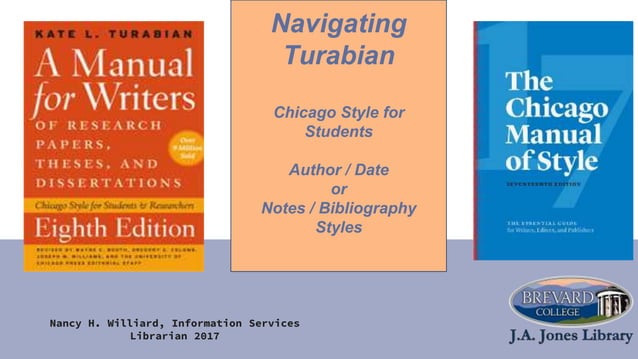 New CMOS Turabian style for students | PPTX | Science