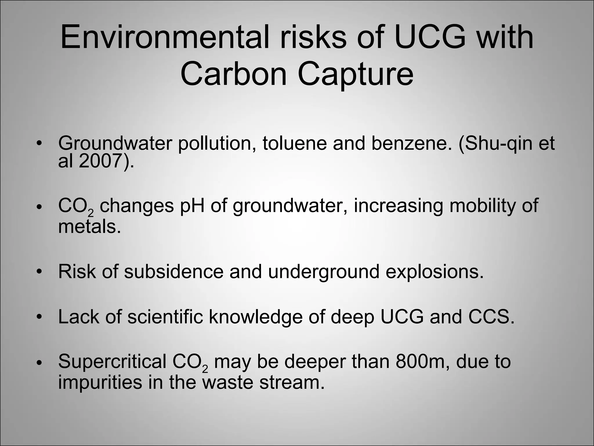 Coal bed methane and underground coal gasification | PPT