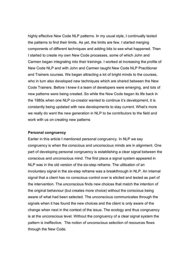 New Code Nlp | PDF