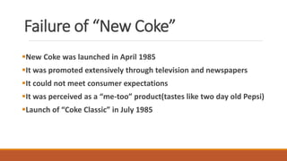 Launch of New coke | PPTX