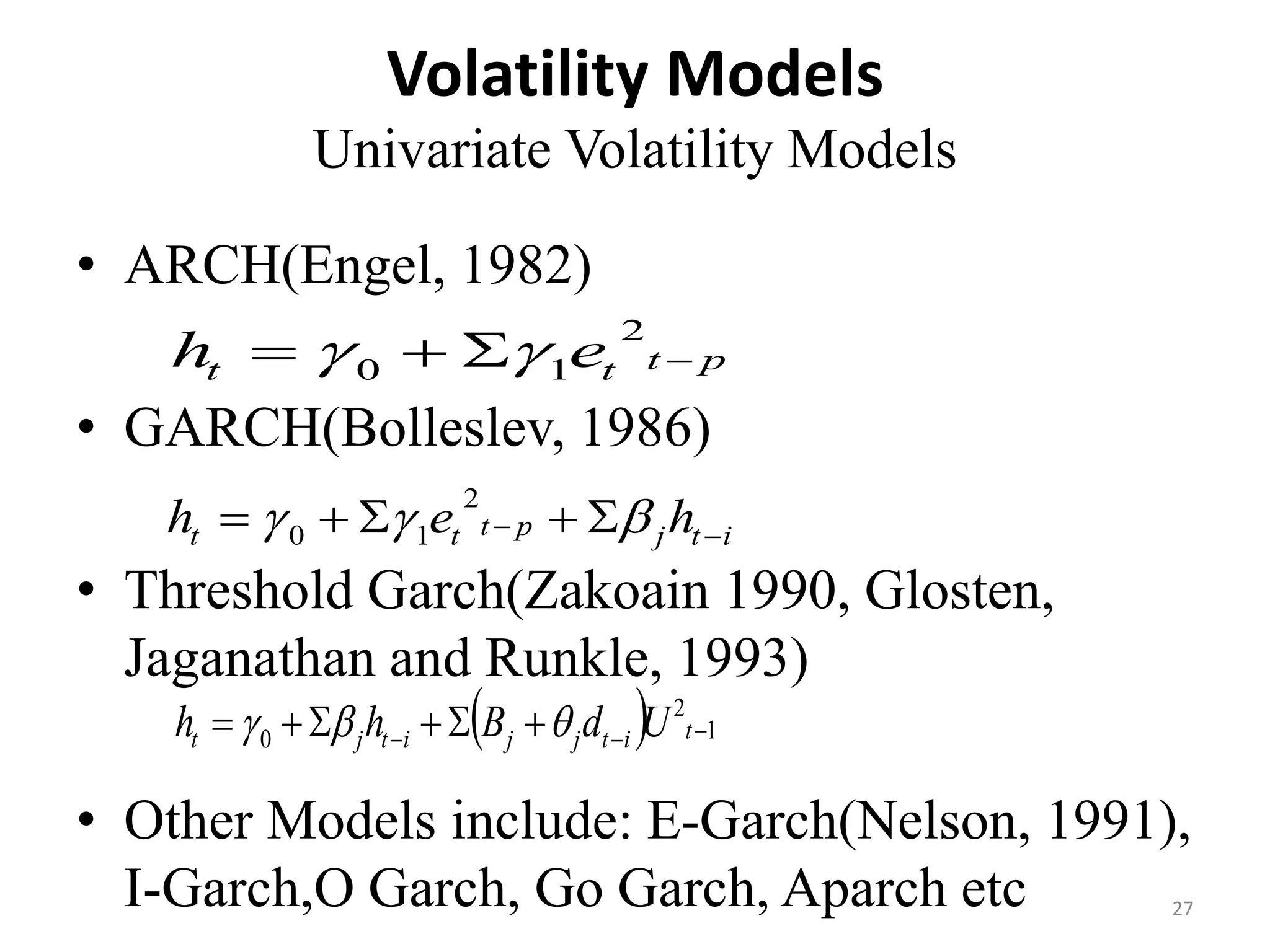 Time series and panel data in econometrics | PPT