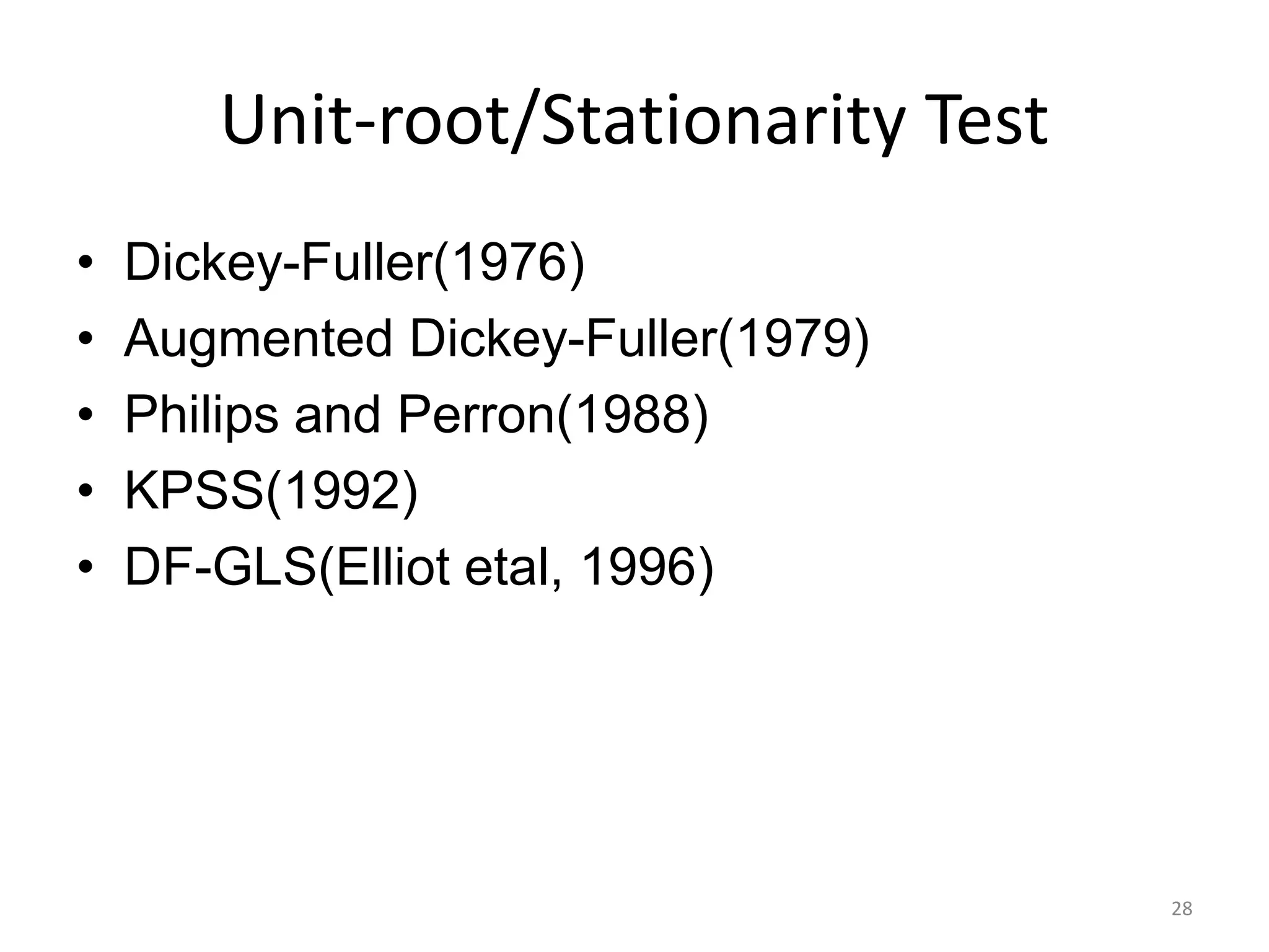 Time Series And Panel Data In Econometrics Ppt