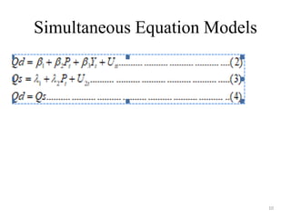 Time series and panel data in econometrics | PPT