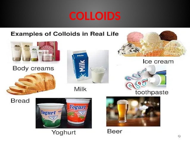 Colloid substance and its types and description. | PPTX