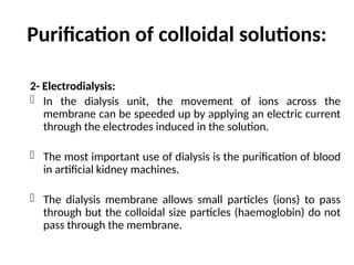 Colloid substance and its types and description. | PPTX