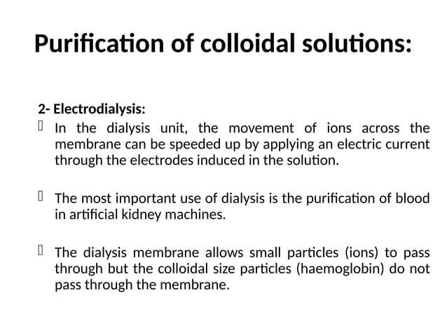 Colloid substance and its types and description. | PPTX
