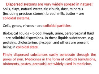 Colloid substance and its types and description. | PPTX