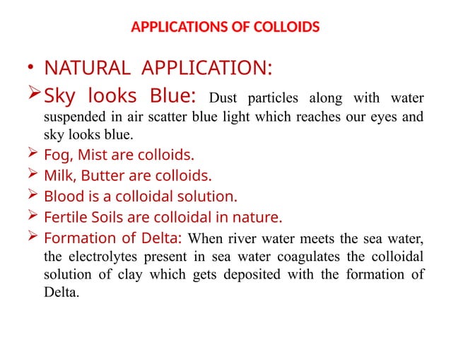 Colloid substance and its types and description. | PPTX