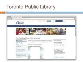 Newcomers to Toronto | PPTX